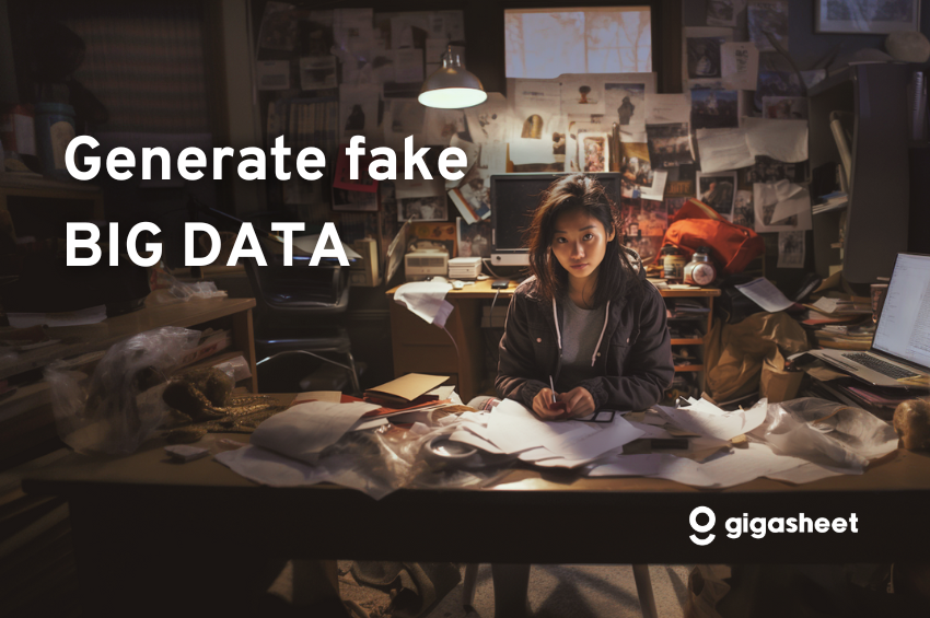 How to Generate Fake Big Data in a Few Seconds